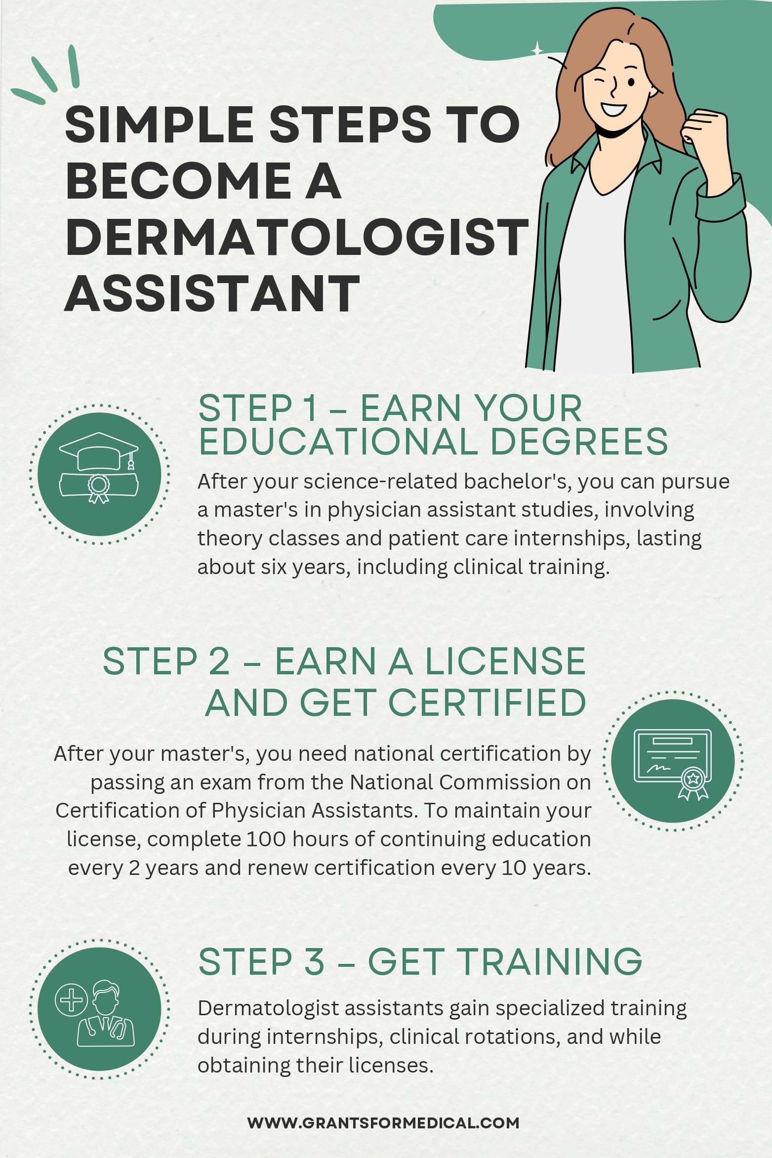 How to Become a Dermatologist Assistant (3 STEPS)?